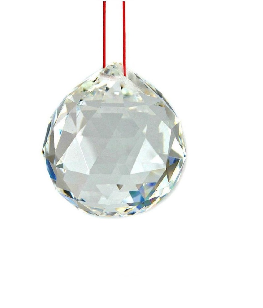 Crystal Glass Ball Size Approx 9.5 Cm - Pick Use