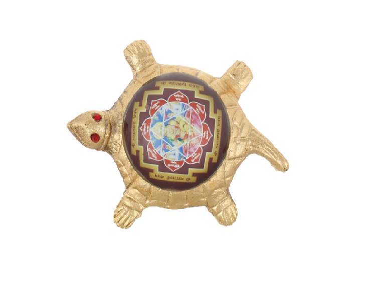Tortoise Mahalaxmi Yantra Size Approx 9 Cm - Pick Use